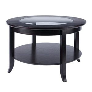 winsome genoa coffee table, espresso