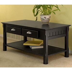 Winsome Timber Occasional Table, Black, 38 inches