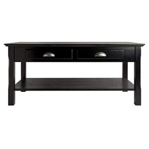 Winsome Timber Occasional Table, Black, 38 inches