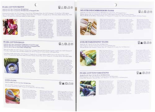 DMC COLORCRD Needlework Threads 12-Page Printed Color Card