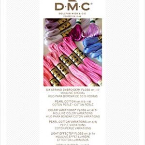 DMC COLORCRD Needlework Threads 12-Page Printed Color Card