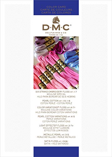 DMC COLORCRD Needlework Threads 12-Page Printed Color Card