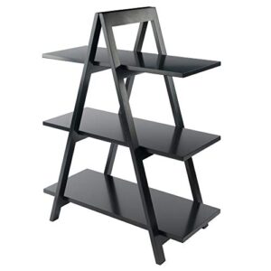 winsome wood aaron shelving, black