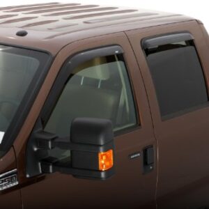 Auto Ventshade [AVS] Original Ventvisor / Rain Guards | Outside Mount, Smoke Color, 4 pc | 94522 | Fits 1999 - 2016 Ford F-250/F-350 Super Duty SuperCab