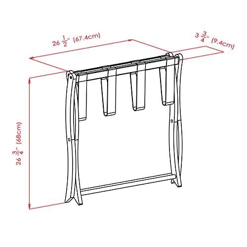 Winsome Wood Scarlett luggage rack, Espresso