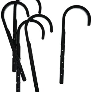 BIG HORN 11748PK 4-Inch J Hooks, 5-Pack