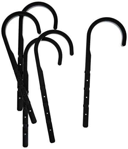 BIG HORN 11748PK 4-Inch J Hooks, 5-Pack