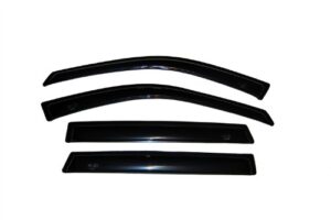 auto ventshade [avs] ventvisor / rain guards | outside mount, smoke color, 4 pc | 94413 | fits 2001 – 2006 hyundai santa fe