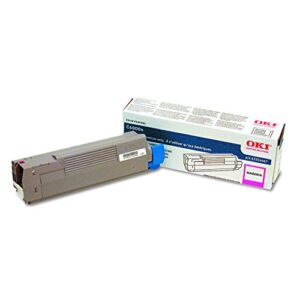 okidata magenta toner cartridge oem c6000n, c6000dn (43324467)