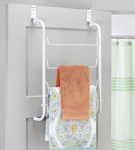 Whitmor Over The Door, White Towel Rack, Medium