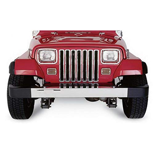 Rampage Grille Inserts | Steel, Chrome | 7511 | Fits 1997-2006 Jeep Wrangler TJ