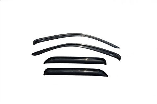 Auto Ventshade [AVS] Ventvisor / Rain Guards | Outside Mount | Smoke, 4 pc | 94059 | Fits 2001 - 2012 Ford Escape (05-12 Hybrid), 2008 - 2012 Mazda Tribute, 2005 - 2011 Mercury Mainer