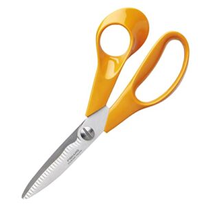 fiskars kitchen scissors, total length: 18 cm, quality steel/synthetic material, classic, 1000819