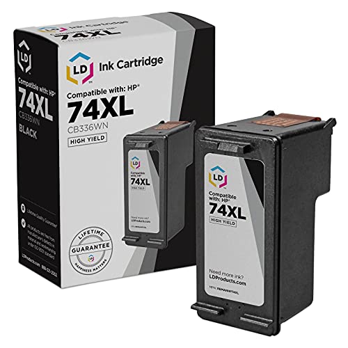 LD Remanufactured Ink Cartridge Replacement for HP 74XL CB336WN High Yield (Black)