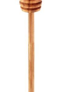 HIC Honey and Syrup Dipper Stick Server, Fine Italian Olive Wood, 6.5-Inches