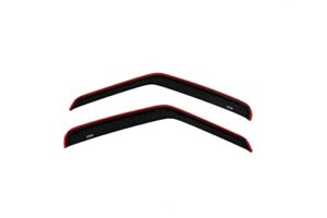 auto ventshade [avs] in-channel ventvisor | dark smoke, 2 pc | 92077 | fits 1992-2006 ford econoline vans