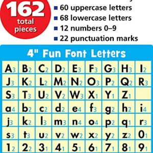 Teacher Created Resources Black Stitch 4" Fun Font Letters (TCR75150)