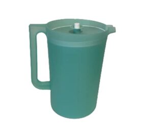 tupperware classic sheer 1 gal. pitcher. tropical water/sea mist seal