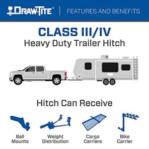 Draw-Tite 41551 Class 4 Trailer Hitch, 2 Inch Receiver, Black, Compatible with 2004-2015 Nissan Titan