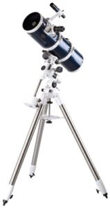 celestron – omni xlt 150 newtonian reflector telescope – hand-figured refractor with xlt optical coatings – manual german equatorial eq mount with setting circles and slow motion control – includes accessories