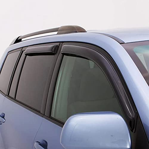 Auto Ventshade [AVS] Ventvisor / Rain Guards | Outside Mount, Smoke Color, 4 pc | 94815 | Fits 2000 - 2006 Toyota Tundra Access Cab