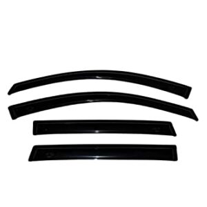 Auto Ventshade [AVS] Ventvisor / Rain Guards | Outside Mount, Smoke Color, 4 pc | 94815 | Fits 2000 - 2006 Toyota Tundra Access Cab