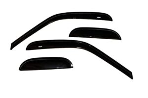 auto ventshade [avs] ventvisor / rain guards | outside mount, smoke color, 4 pc | 94808 | fits 1997 – 2003 ford f-150/f-250 supercab