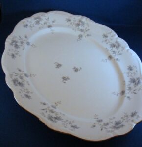 johann haviland blue garland platter small