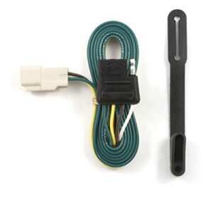 curt 56042 vehicle-side custom 4-pin trailer wiring harness, fits select toyota highlander, oem tow package required