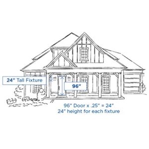 Progress Lighting P5721-14 Brookside Outdoor, 8-Inch Width x 9-3/4-Inch Height, Brown