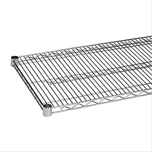 Quantum Storage 1248C Extra Shelf for 12" Deep Wire Shelves, Chrome Finish, 800 lb. Load Capacity, 1" Height x 48" Width x 12" Depth