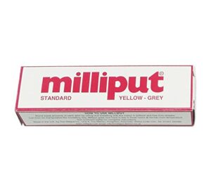 milliput standard 2-part self hardening putty, yellow/grey