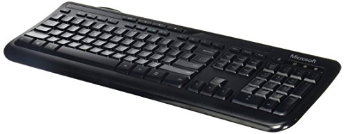 Microsoft Wired Keyboard 600 (Black). Wired Keyboard for Gaming Experience. USB Connectivity. Spill Resistant Design.