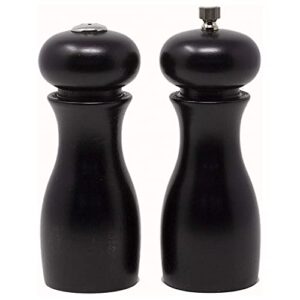 olde thompson 6 caffe wood pepper mill and salt shaker set