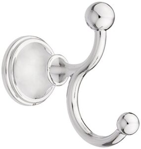 franklin brass, polished chrome 125861 crestfield, bath hardware accessory, double robe hook