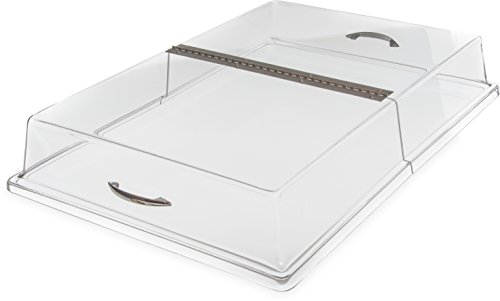 CFS SC2607 Acrylic Pastry Tray Hinged Cover, 26.19" Length x 18.20" Width x 4" Height, Clear