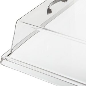 CFS SC2607 Acrylic Pastry Tray Hinged Cover, 26.19" Length x 18.20" Width x 4" Height, Clear