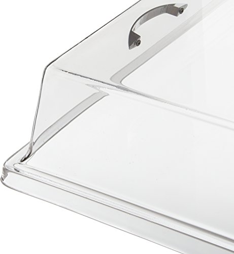 CFS SC2607 Acrylic Pastry Tray Hinged Cover, 26.19" Length x 18.20" Width x 4" Height, Clear