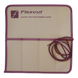 flexcut knife roll, with four pockets, 3.4 oz (kn00)