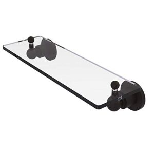 allied brass ap-1/16 astor place 16 inch vanity beveled edges glass shelf, oil rubbed bronze