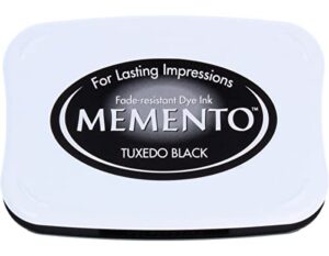 tsukineko memento dye ink pad-tuxedo, 7 x 2 cm