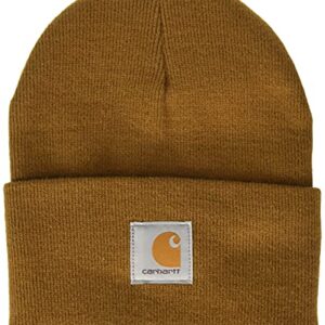 Carhartt Men's Knit Cuffed Beanie, Brown, One Size