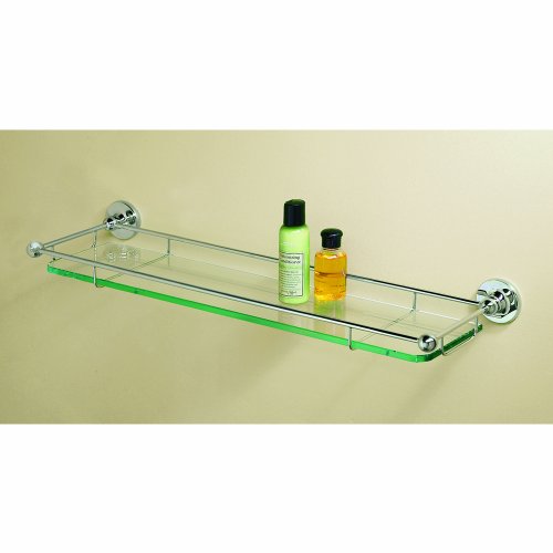 Gatco 1465 Premier Tempered Glass Shelf, Chrome