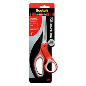 scotch 8 inch multi-purpose scissors, great for everyday use (1428)