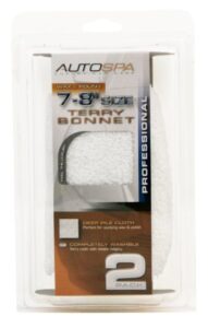 autospa 40401as cotton terry 7-8″ polishing bonnet