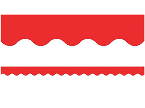 Teacher Created Resources Red Border Trim, Red (4174)