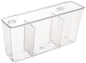 cutlery holder (clear) (4.5″h x 7.75″w x 2.25″d)