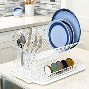 Cutlery Holder (Clear) (4.5"H x 7.75"W x 2.25"D)