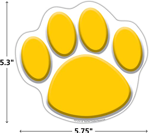 Teacher Created Resources Paw Print Accents, Colorful (4114) - 30 Count