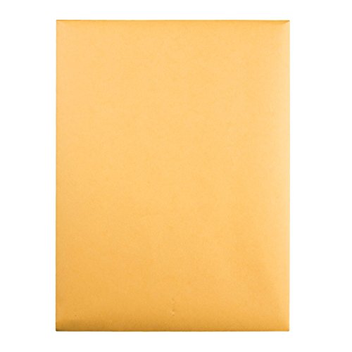 Quality Park 9 x 12 Clasp Envelopes with Deeply Gummed Flaps, Great for Filing, Storing or Mailing Documents, 28 lb Brown Kraft, 100 per Box (QUA37890)